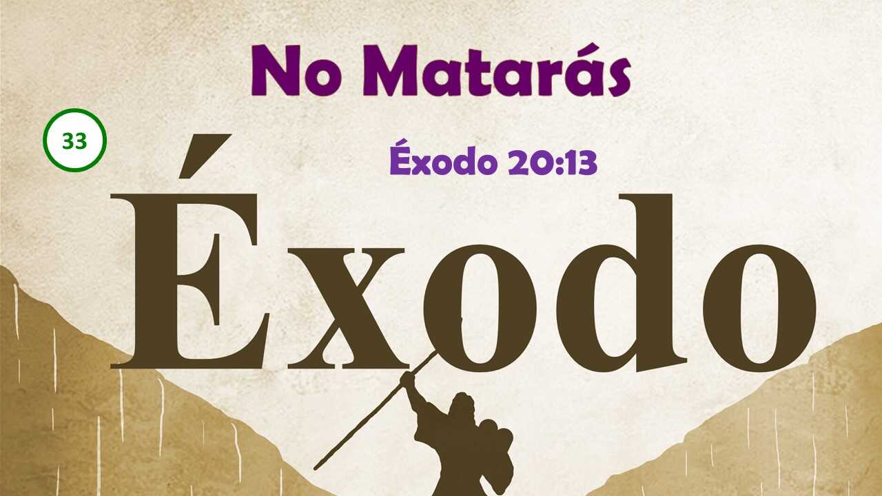 No matarás - Éxodo 20:13 - Berith